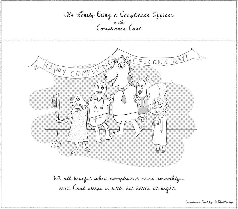 [Cartoon] Compliance Takes Center Stage