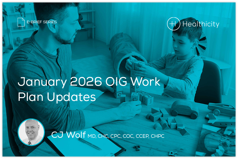 January 2026 OIG Work Plan Updates [eBrief] Healthicity