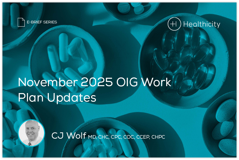 November 2025 OIG Work Plan Updates [eBrief] Healthicity