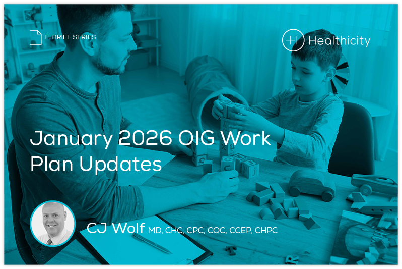 January 2026 OIG Work Plan Updates [eBrief] Healthicity